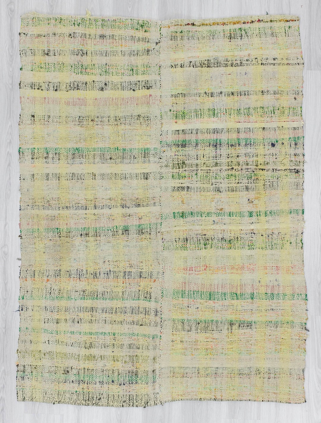 Vintage Modern Turkish Rag Rug 4.7 X 6.2 Ft - Etsy