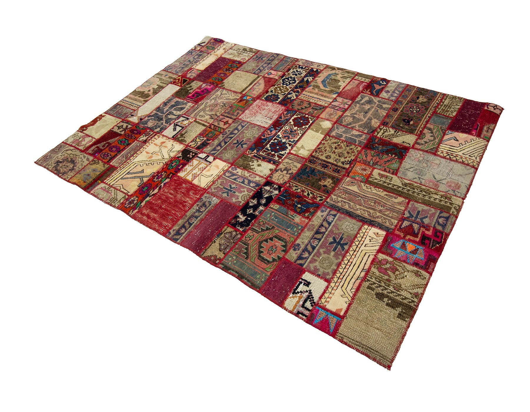 Colorful Decorative Vintage Patchwork Rug - 4.9 X 6.4 - Etsy