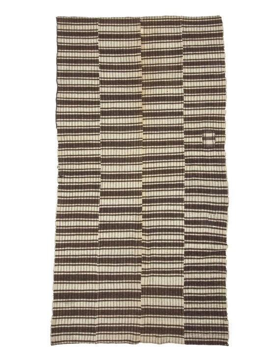 Ivory & Brown Vintage Modern Turkish Kilim Rug 4.9 X 8.10 Ft | Etsy