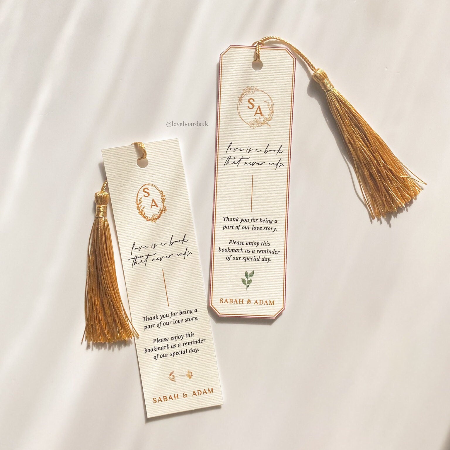 CUSTOM BOOKMARK FAVOURS Unique Gifts for Your Family and Friends ...