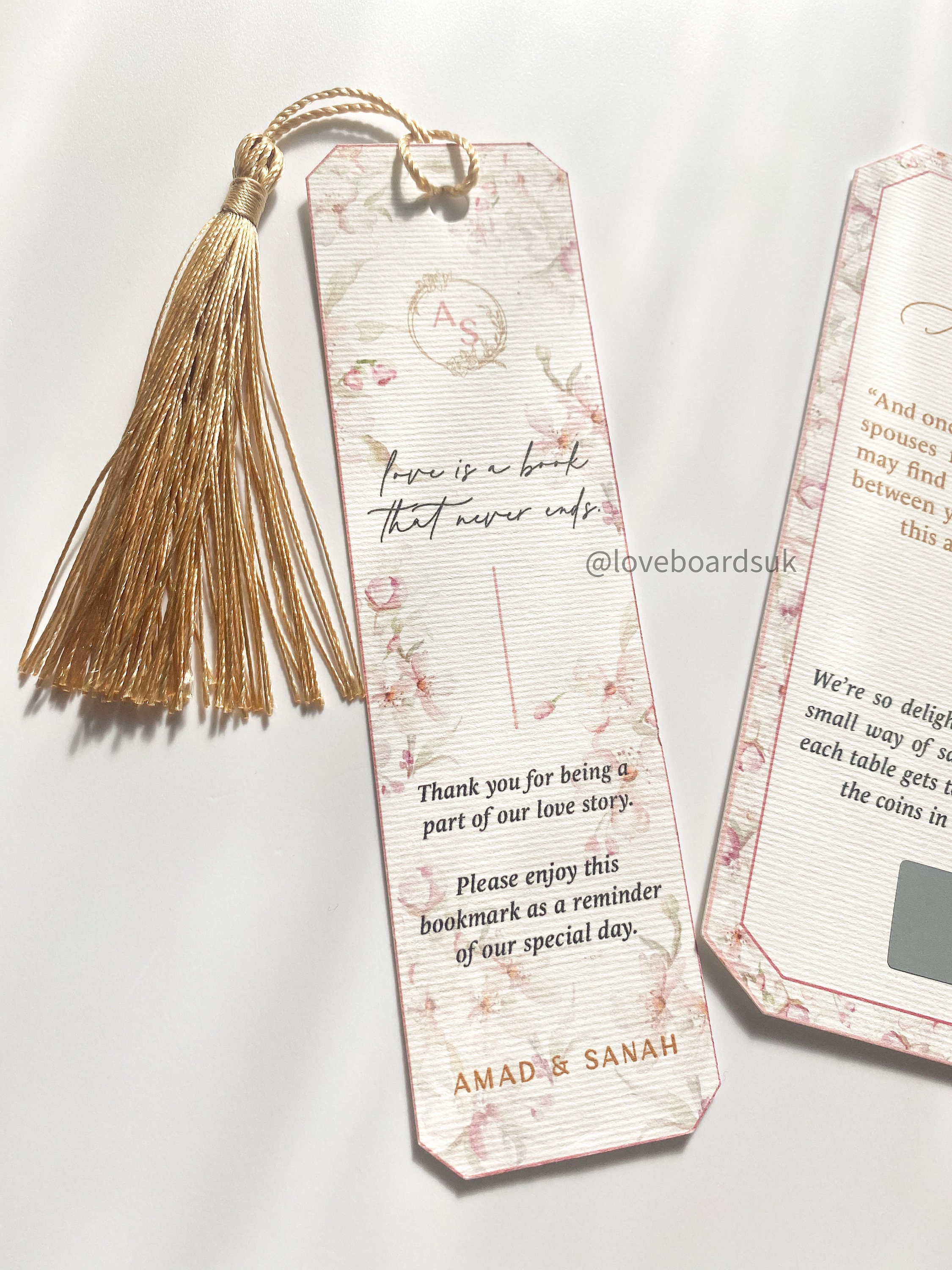 CUSTOM BOOKMARK FAVOURS Unique Gifts for Your Family and Friends ...