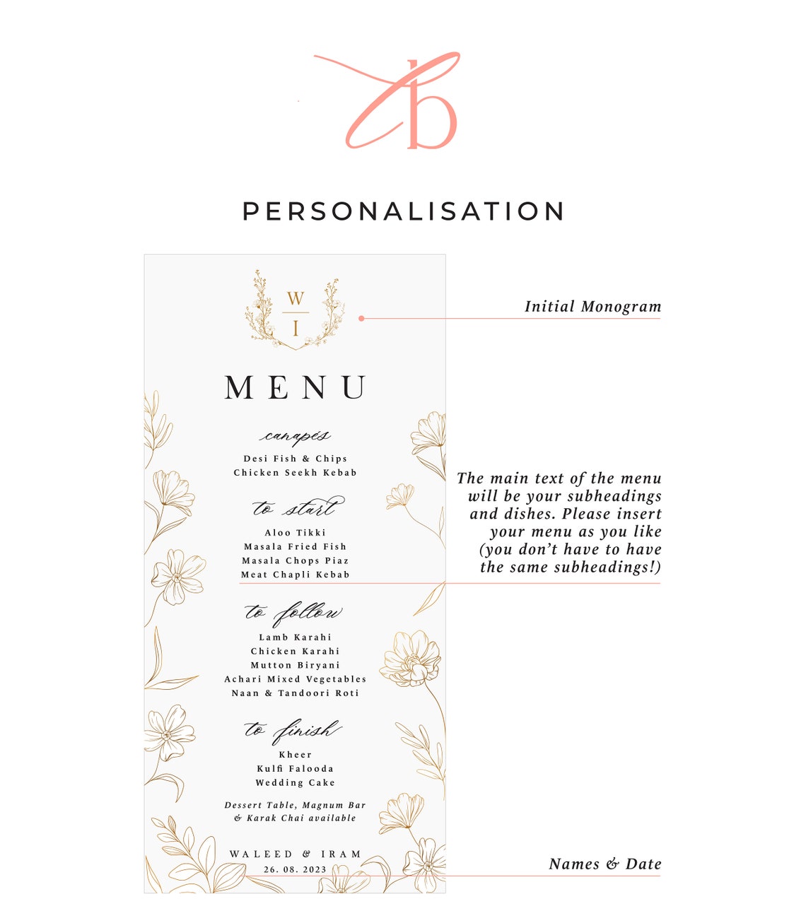 GOLD LEAF Menu Packs Delicate Vellum Perfect for Events and Weddings ...