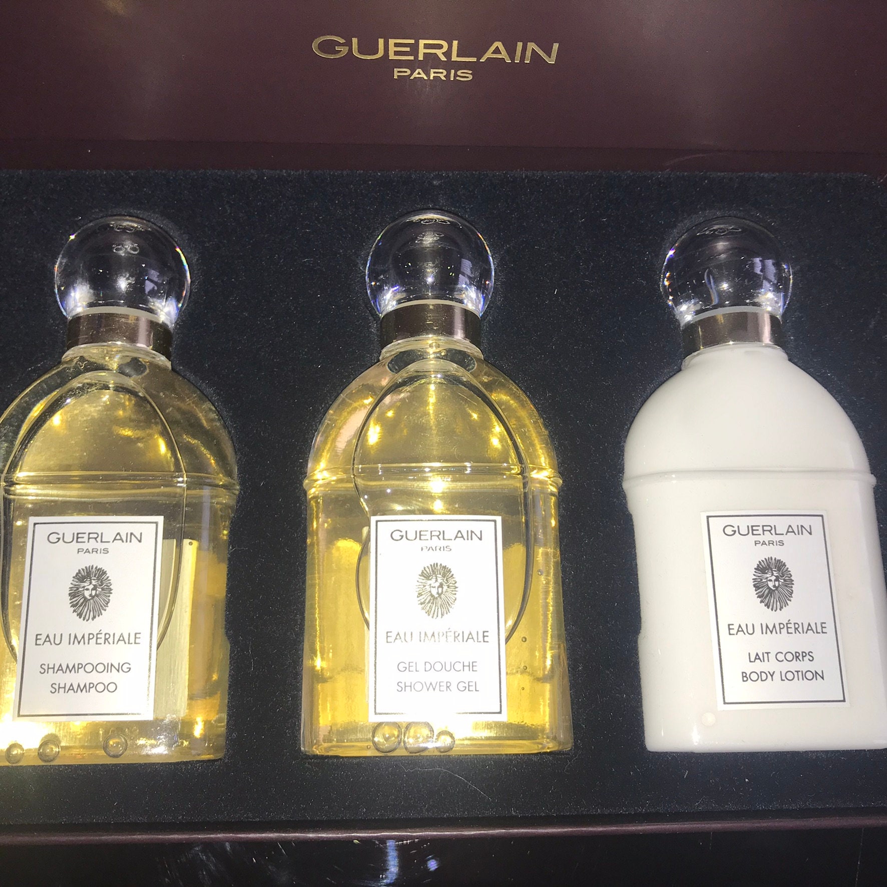 SET Coffret GUERLAIN Eau Imperiale 3 X 50 Ml Shower Gel Shampoo Body ...