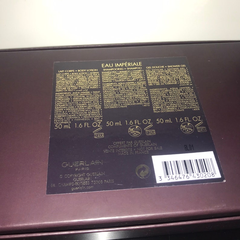 SET Coffret GUERLAIN Eau Imperiale 3 X 50 Ml Shower Gel Shampoo Body ...