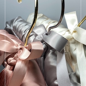 Personalized Satin Bridal Hanger *not Wood* - Etsy