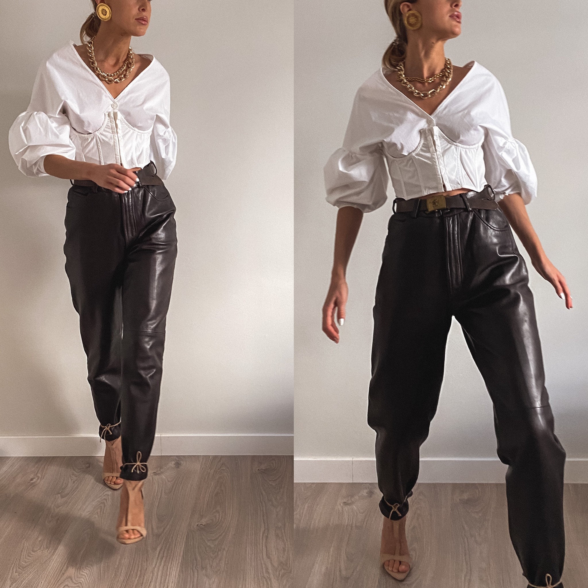 Vintage Leather Pants Brown Leather Trousers Woman Leather | Etsy Vintage Leather Pants Brown Leather Trousers Woman Leather | Etsy