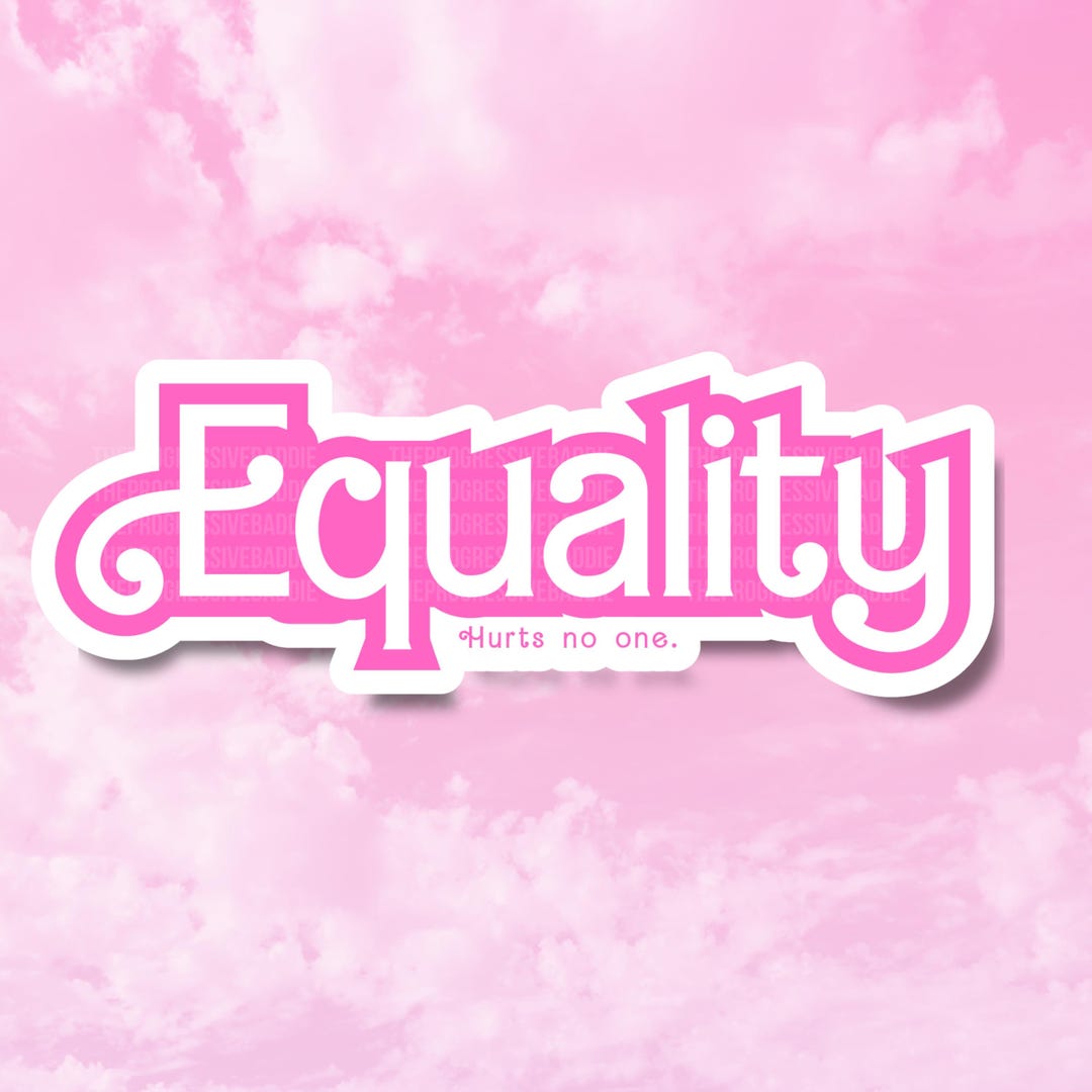 Equality Hurts No One Sticker, Equal Rights, Human Rights Sticker ...