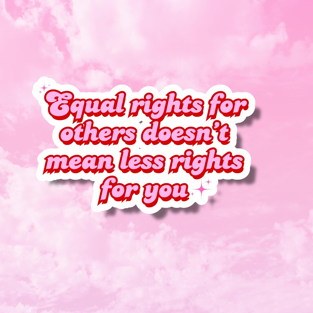 Cute Equality Stickers, Pro Trans, Equal Rights Decals, Its Not Pie ...