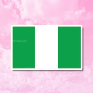 Nigerian Flag, Nigeria Country Flag Sticker, Pray for Nigeria ...