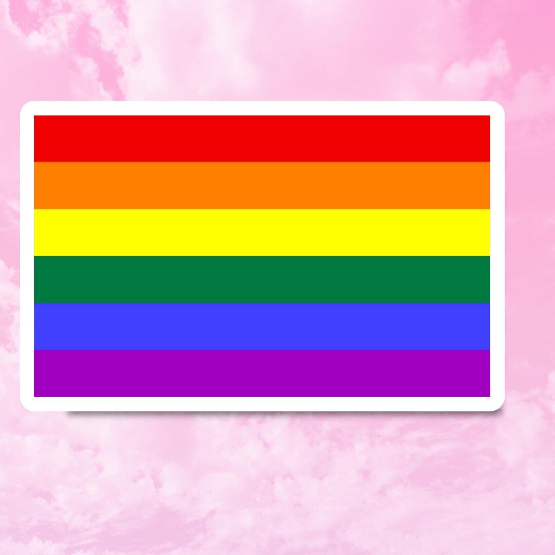 LGBTQ Pride Flag Stickers, Pride Decals for Tumblers, Gay Pride Flag ...