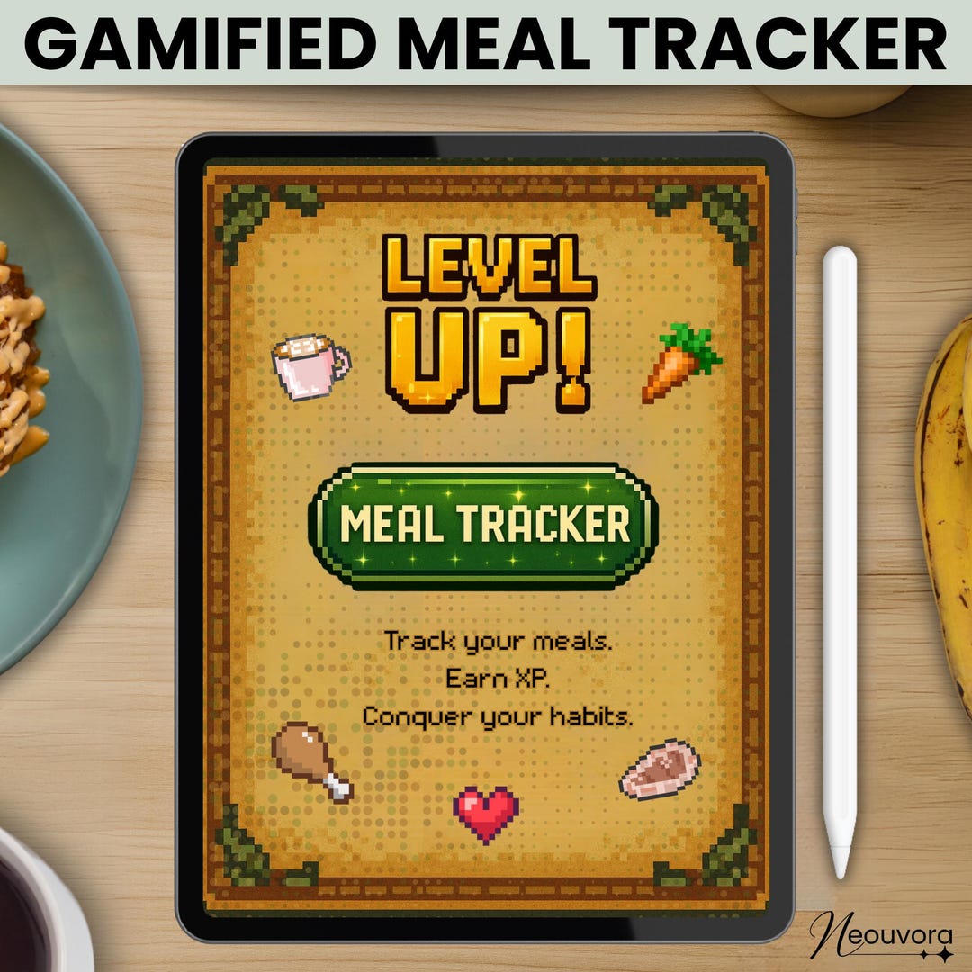 Gamified Meal Tracker PDF: RPG Habit Journal With XP Food Log, Daily ...