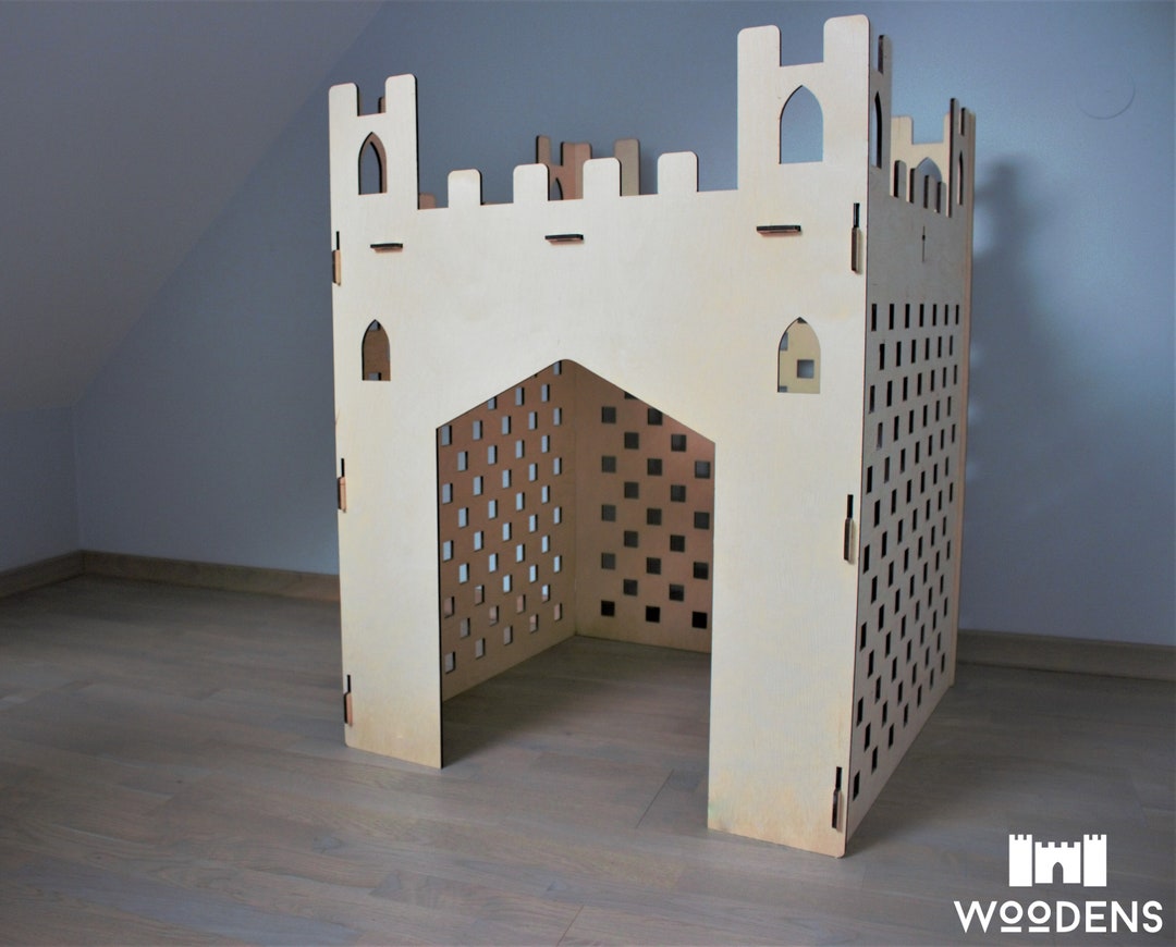 Castle Rock / castillo de madera para niños / casa de juegos por ...