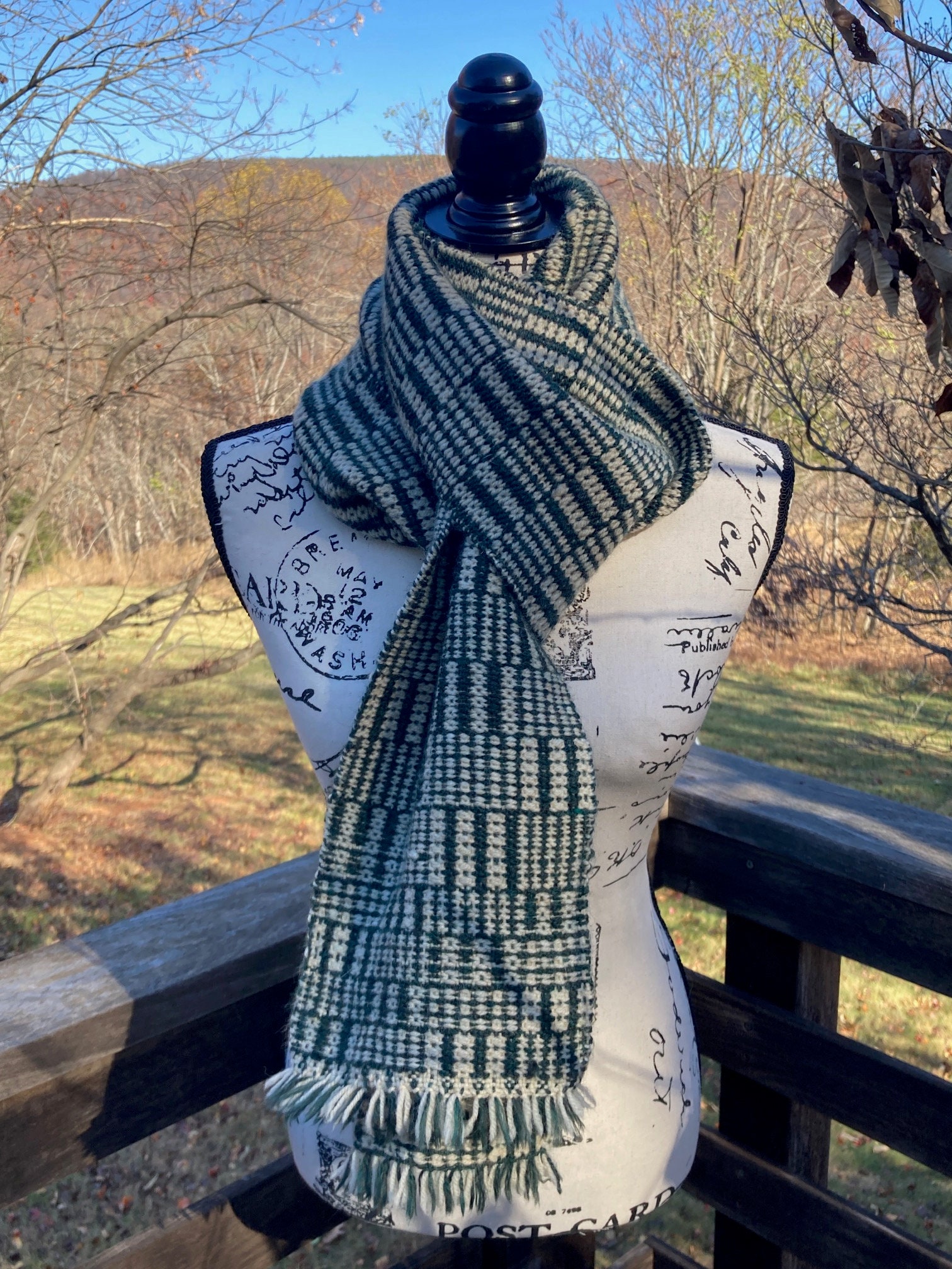 Handwoven Wool Scarf - Etsy