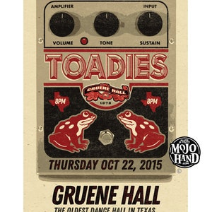 Toadies Concert Poster - 2015 - 12"x18" Signed by the Poster Artist - Etsy