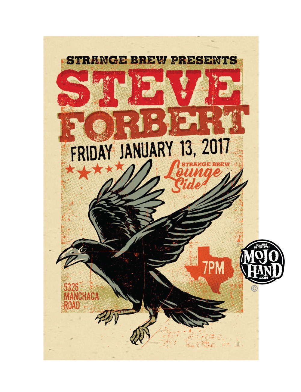 Steve Forbert Concert Poster 2017 Austin Texas - Etsy