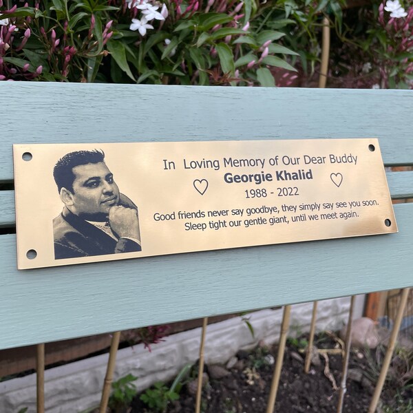 Memorial Plaque - Etsy