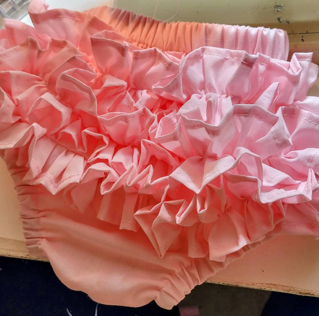 Light Pink Cotton Ruffled Diaper Cover for Babies and Toddlers. - Etsy