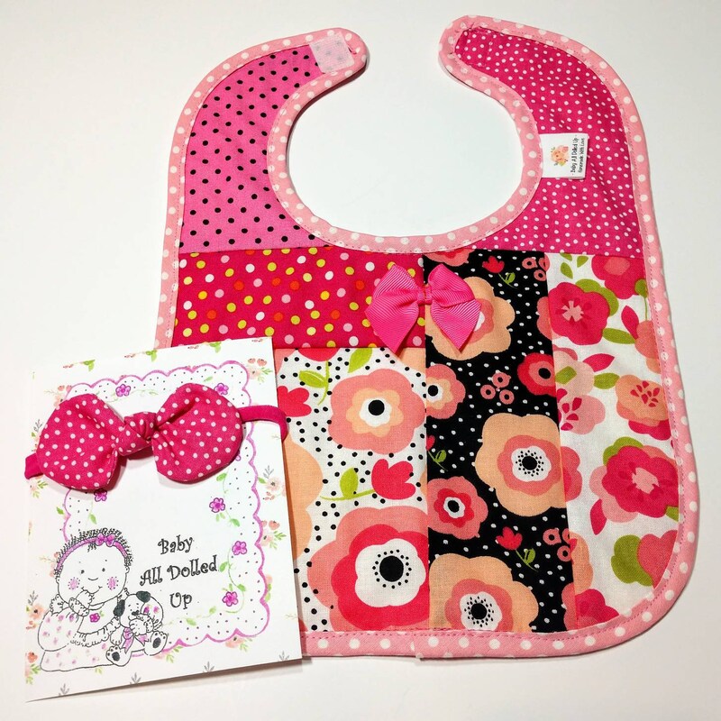 Baby Girl Bibs - Etsy