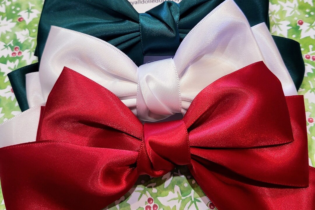 Large Satin Bows for Girls - Etsy