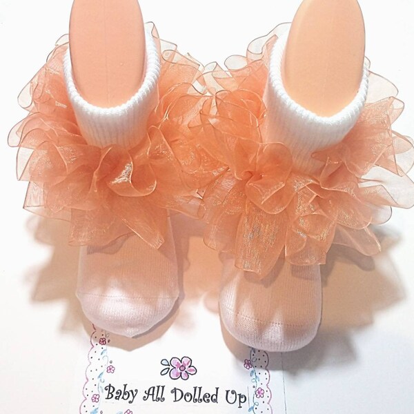 Peach Ruffles - Etsy
