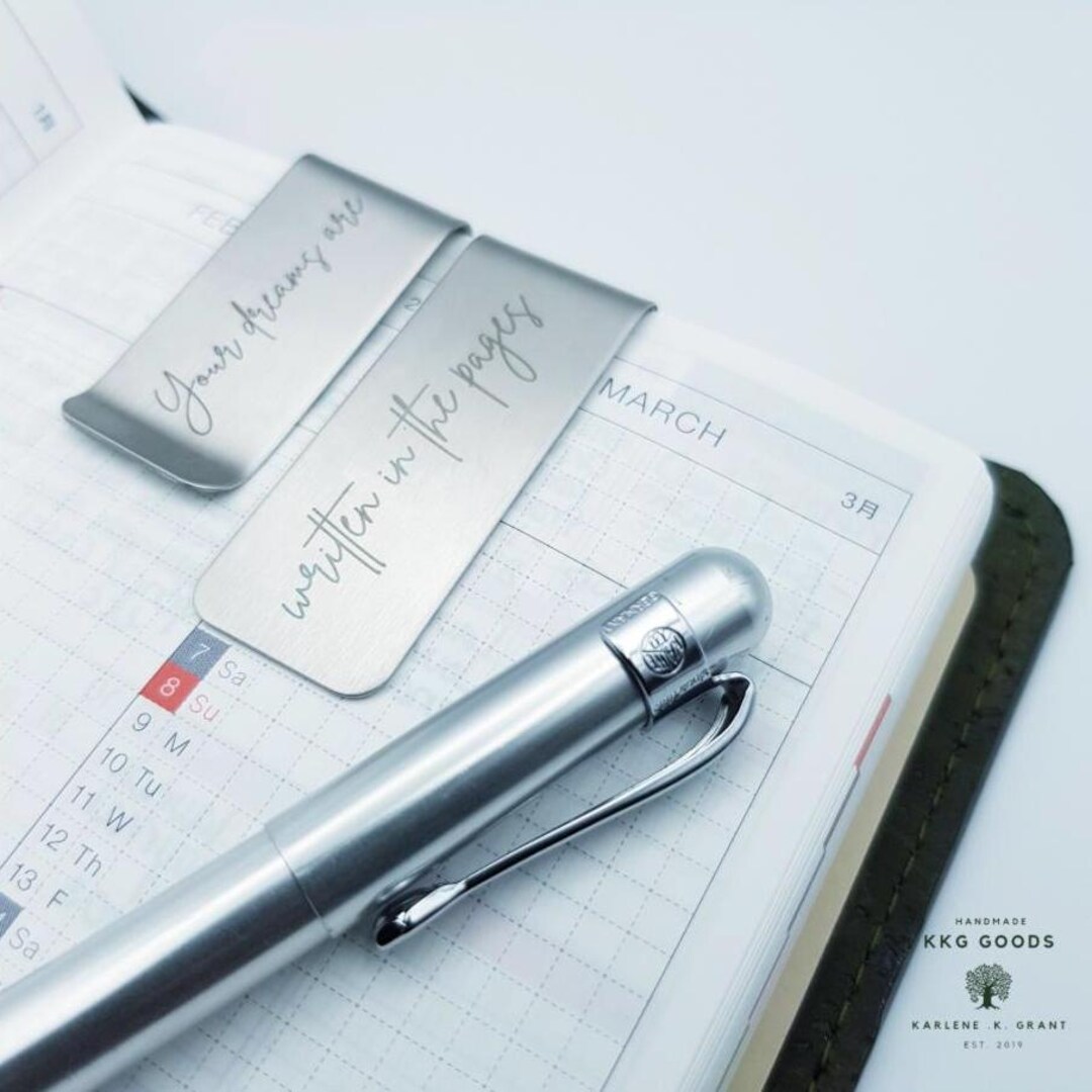 Stainless Steel Page Marker, Page Marker, Personalised Page Marker ...