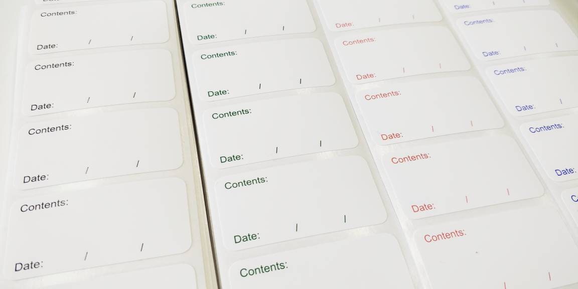 Freezer Labels Fridge Stickers Multi Coloured 108 Labels Food Storage ...