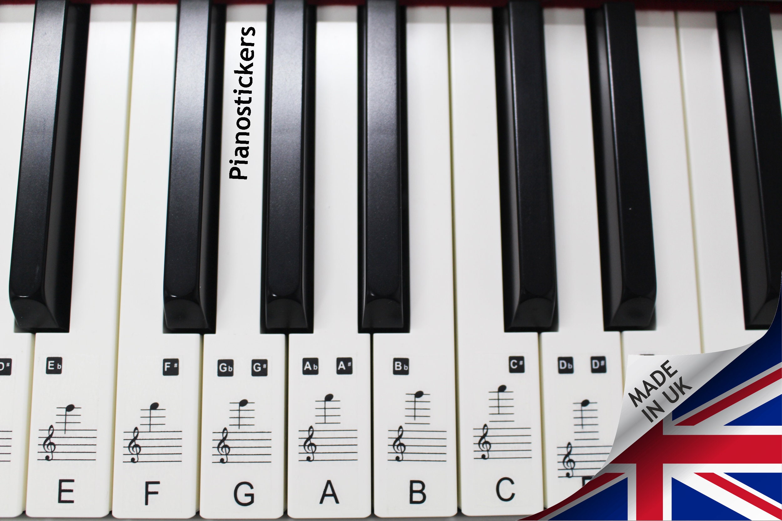 Piano Stickers 88 Key Set for the White Keys Only, 52 White Key ...