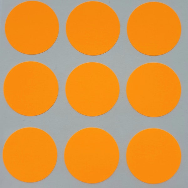 Orange Dot Stickers - Etsy