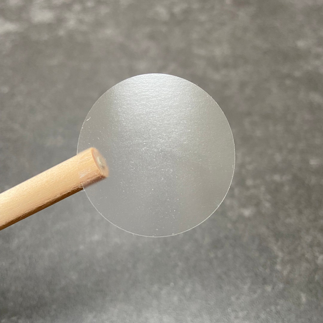 40mm Clear Stickers, Round Seals, Large Cellotape Envelope Gift Seals ...