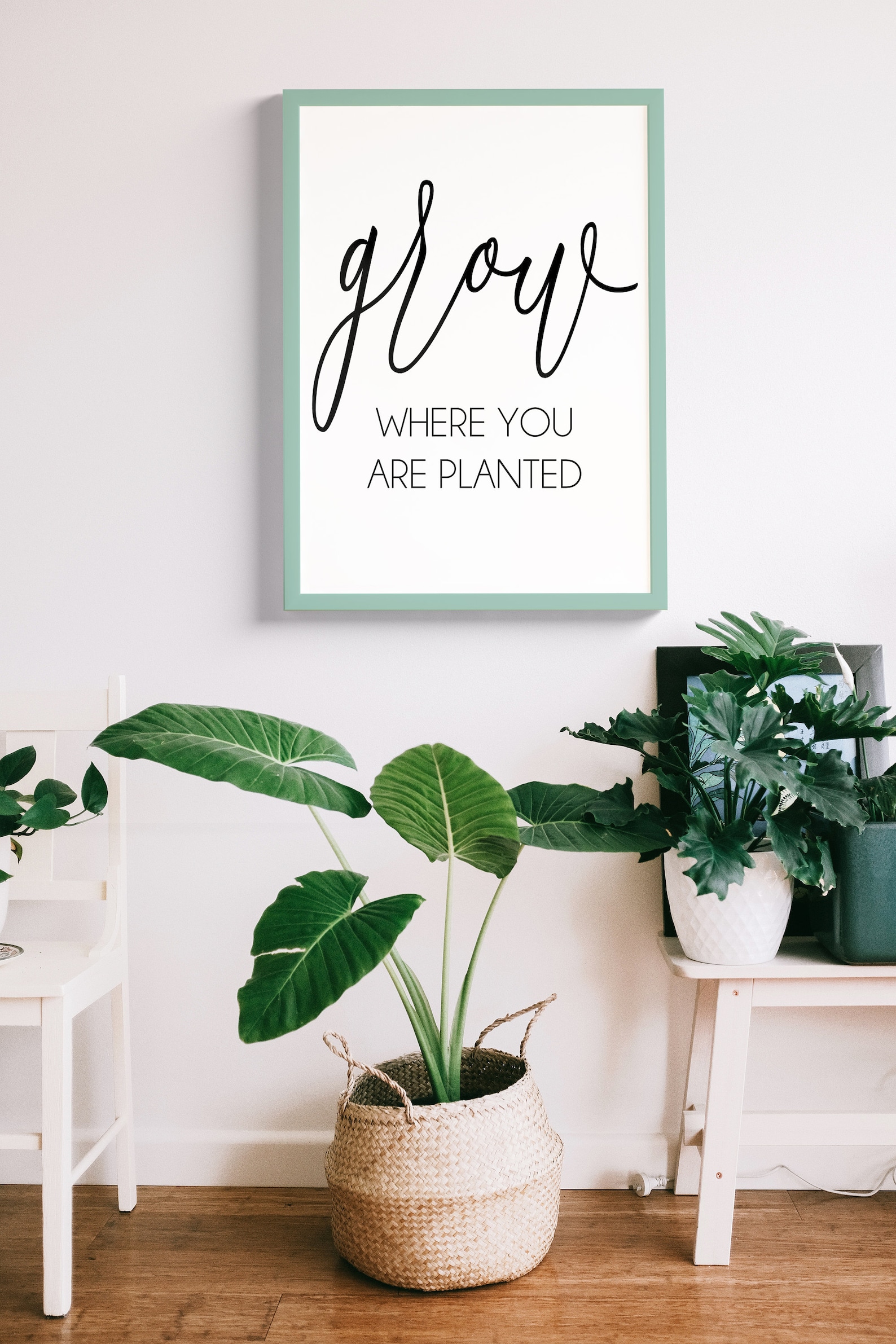 Grow Where You Are Planted Quote Print, Plant Quotes Printable Wall Art ...