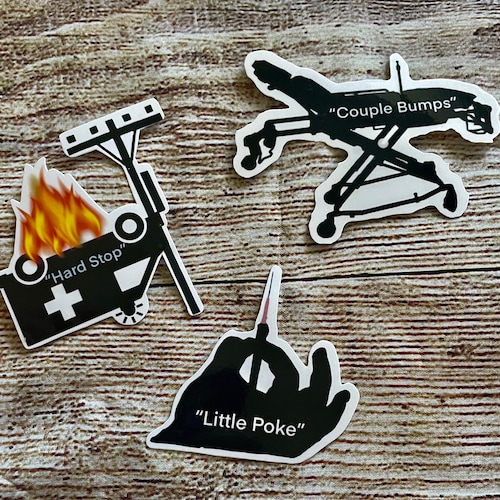 EMS Stickers Couple Bumps Hard Stop Little Poke - Etsy