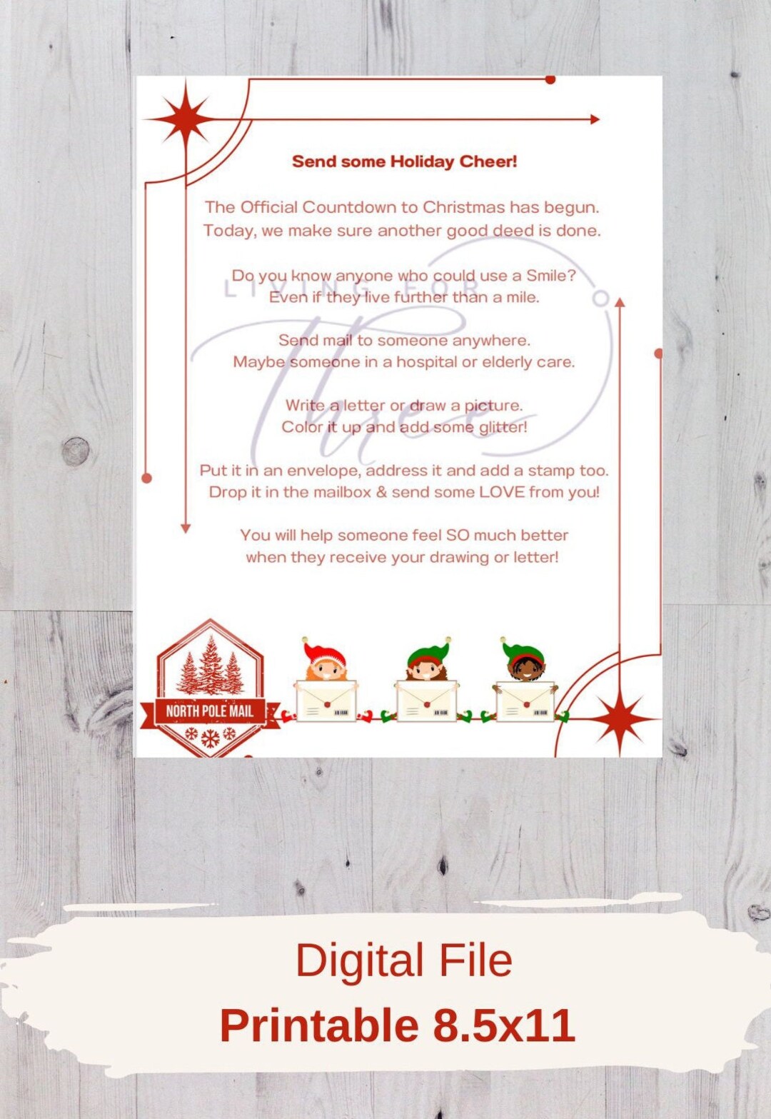 Good Deed Letter 3 From Santa / the North Pole “send Some Holiday Cheer ...