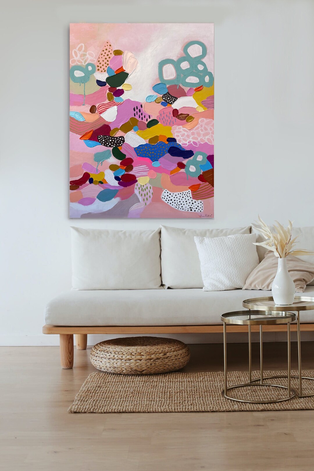 Unique Colorful Art, Bright and Colorful Abstract Original Art ...