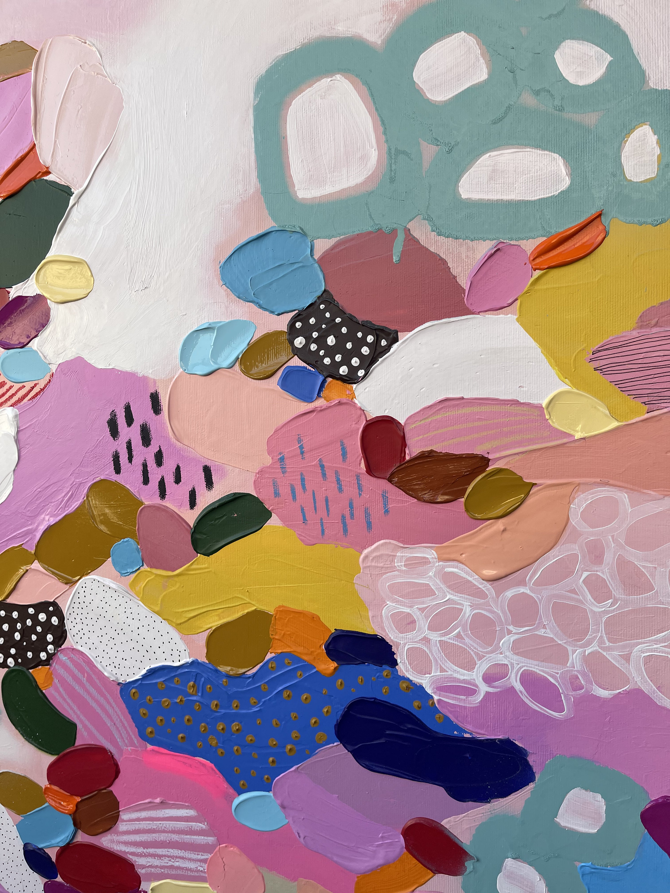 Unique Colorful Art, Bright and Colorful Abstract Original Art ...