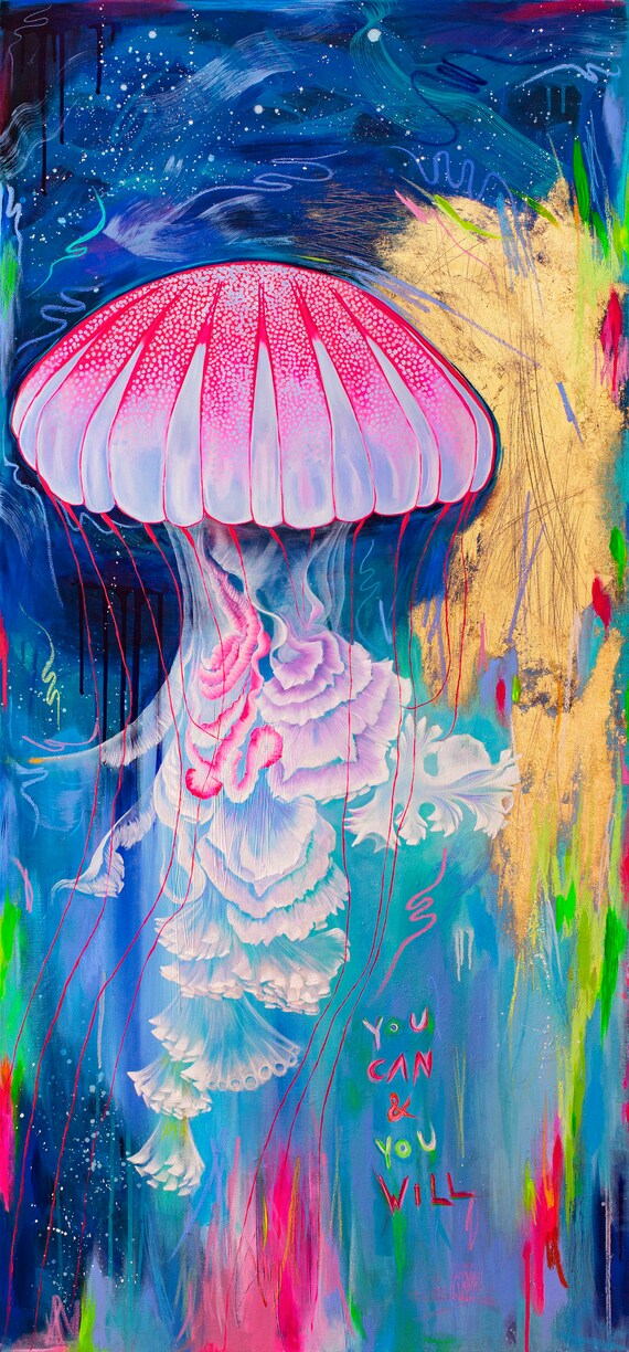 Abstract Jellyfish Paintings