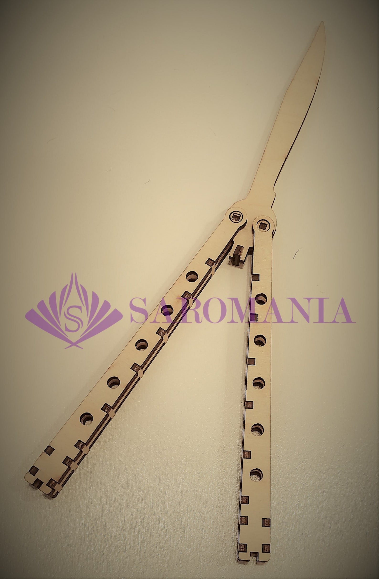 DIY Wooden Butterfly Knife Download Cdr Dxf Pdf VECTOR Pattern Laser ...