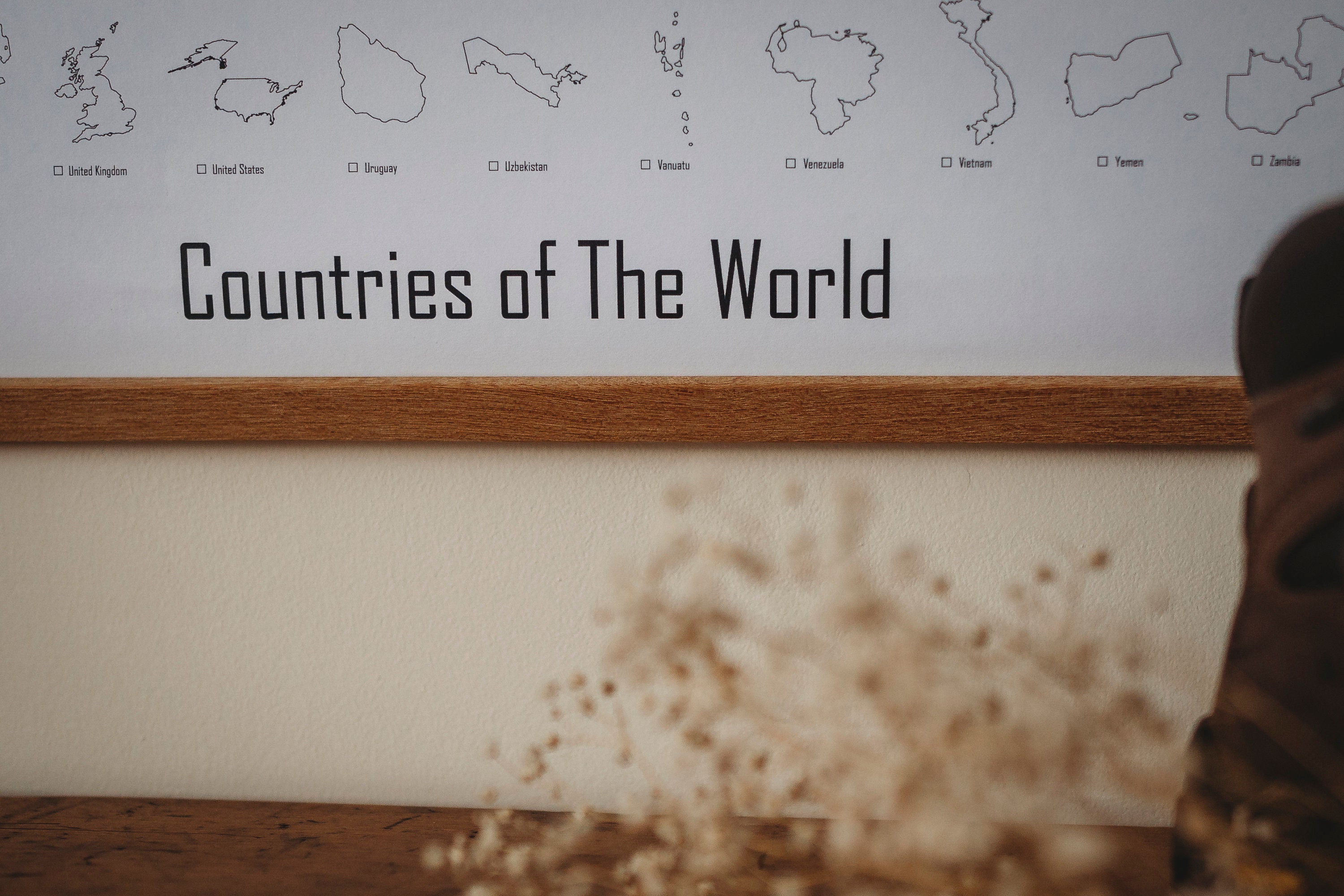 Countries of the World Tick-off Poster Alphabetical Order | Etsy UK