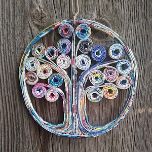 TREE of Life-recycled Magazine-eco Art-magazine Art-recycled Art ...