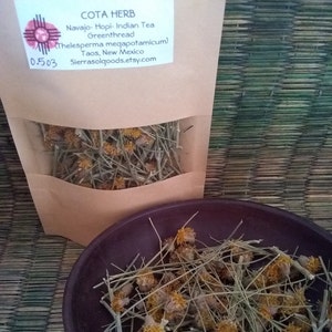 Cota-navajo Tea-hopi-greenthread-wildcrafted-taos NM - Etsy