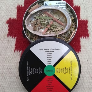 4 Directions Smudge Incense-lobelia Inflata-cedarwood-sweetgrass ...