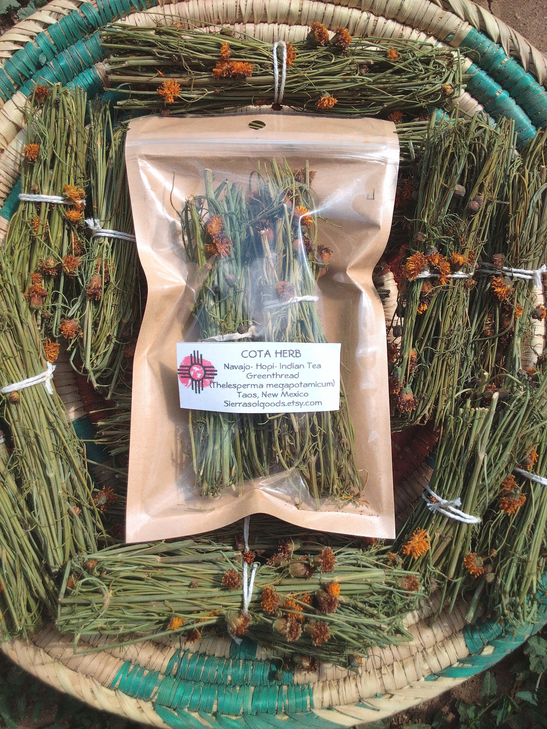 Cota-navajo Tea-hopi-greenthread-wildcrafted-taos NM - Etsy
