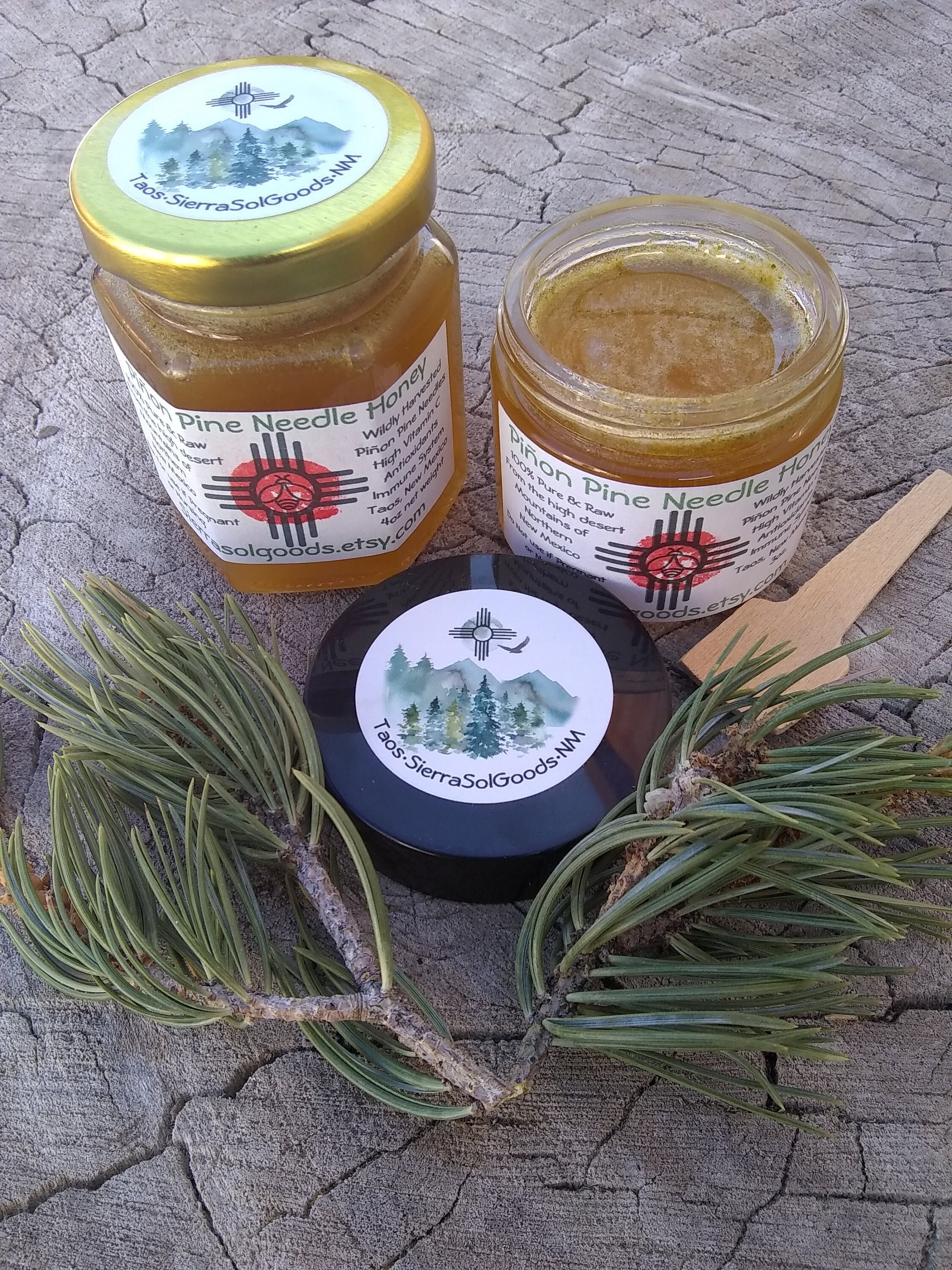 Honey-piñon Pine Needle Honey-pine Needles-100% Pure & - Etsy