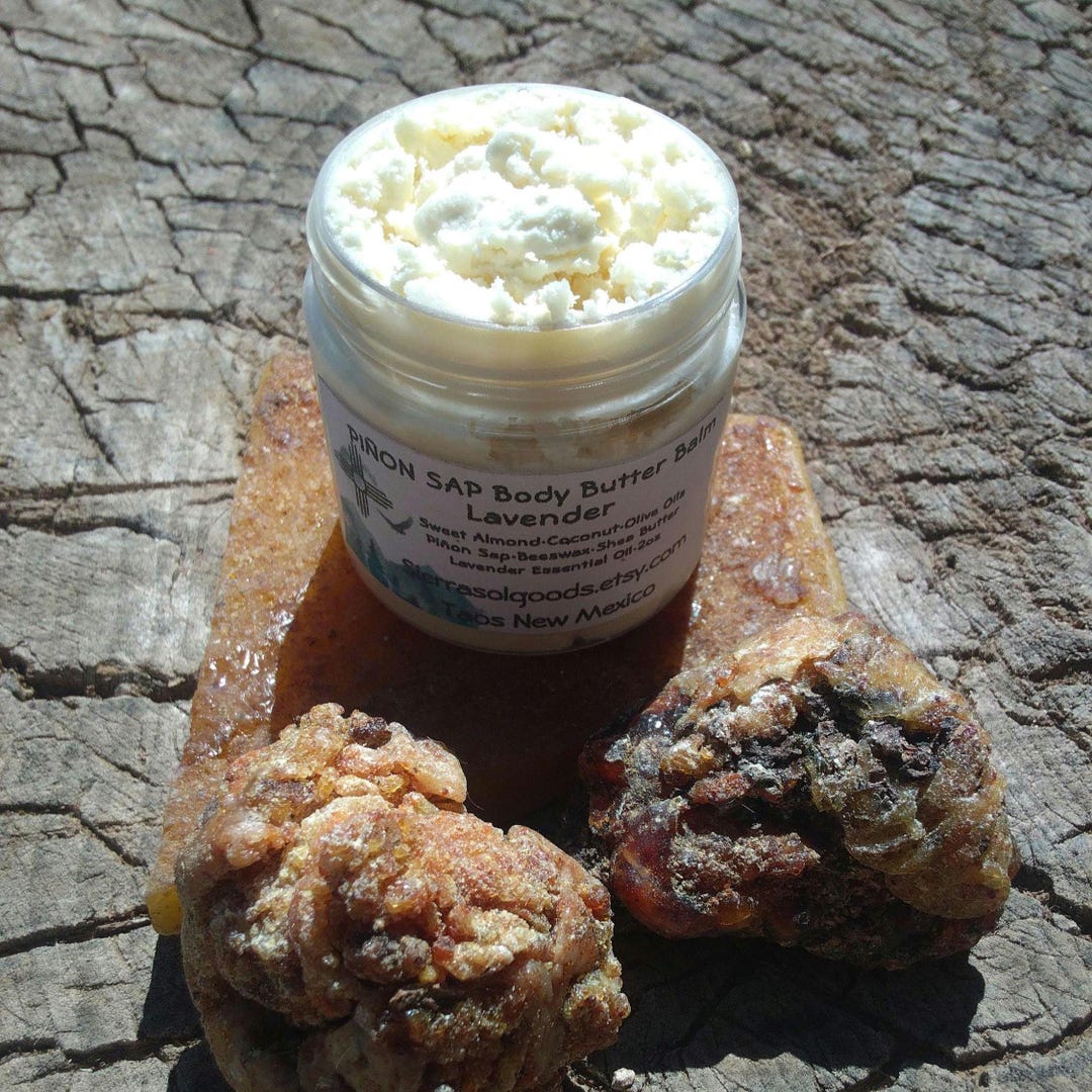 Piñon Sap & ESSENTIAL Oils-whipped Body Butter Balm-trementina-1oz-2oz ...