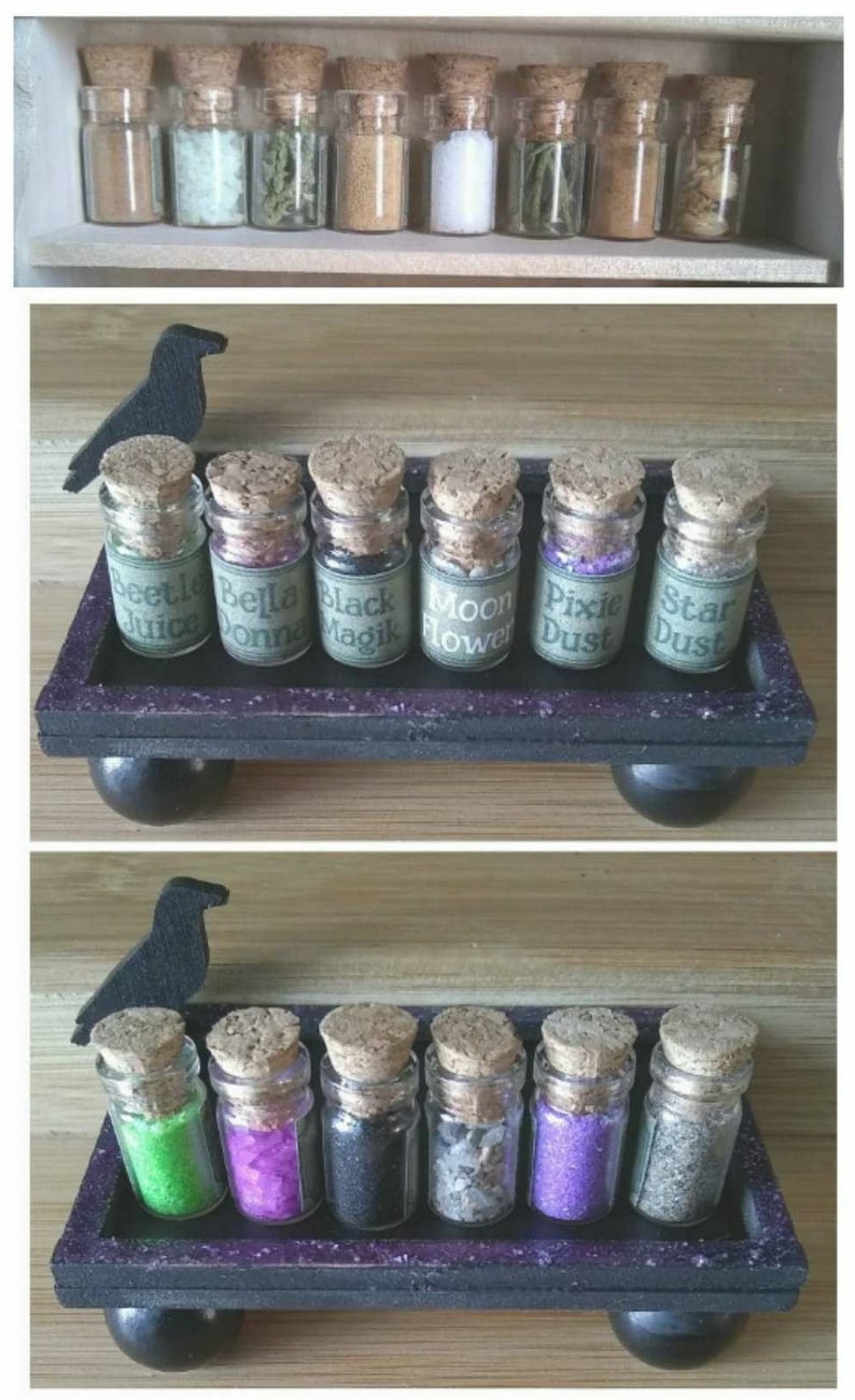 Witch Tools-miniatures-sold Separate-spell Table-crystal - Etsy