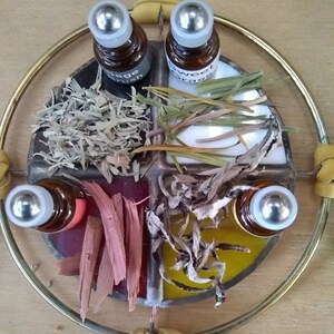 Medicine Wheel Rollers-liquid Smudge Oil4: 1ml-four Directions-rabbit ...
