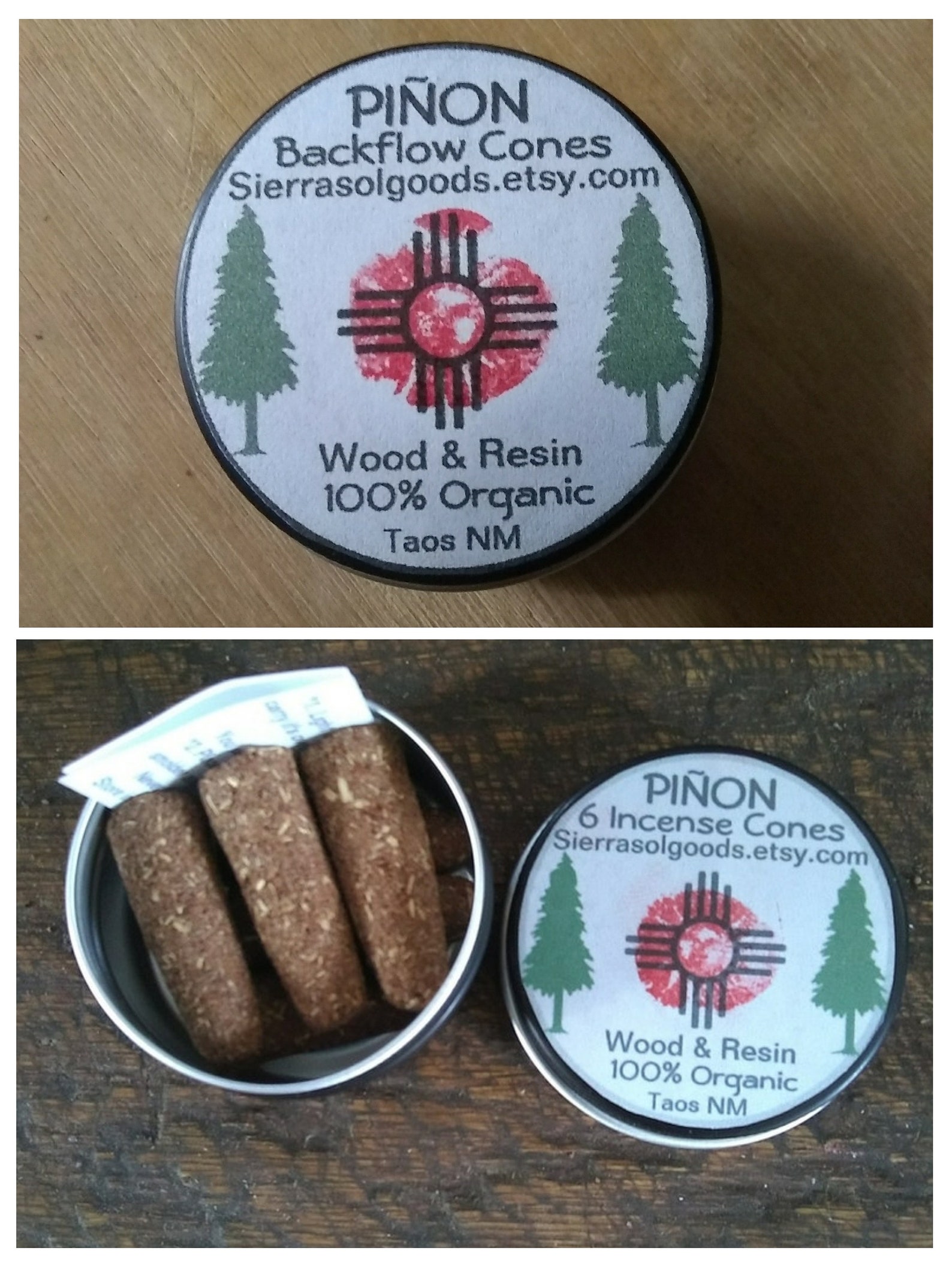 Piñon Incense Cones-piñon Resin-piñon Wood-hand Rolled-100% All Natural ...
