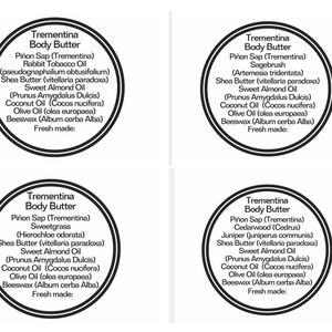 Medicine Wheel-piñon Sap Body Butter Balm-trementina-rabbit Tobacco ...