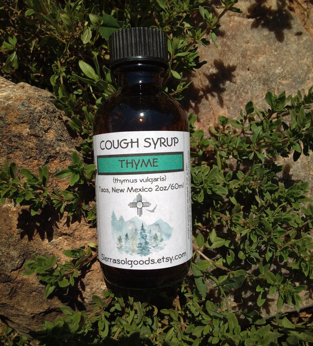 Thyme Cough Syrup-glycerin Liquid Extract-garden Grown Taos New Mexico ...
