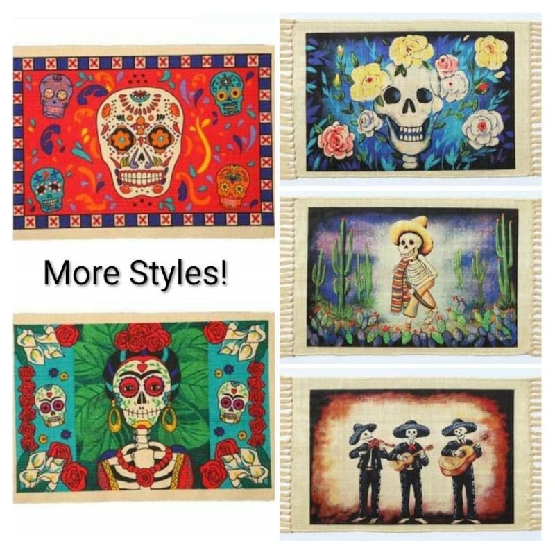 Dia De Muertos Table Mats - Etsy