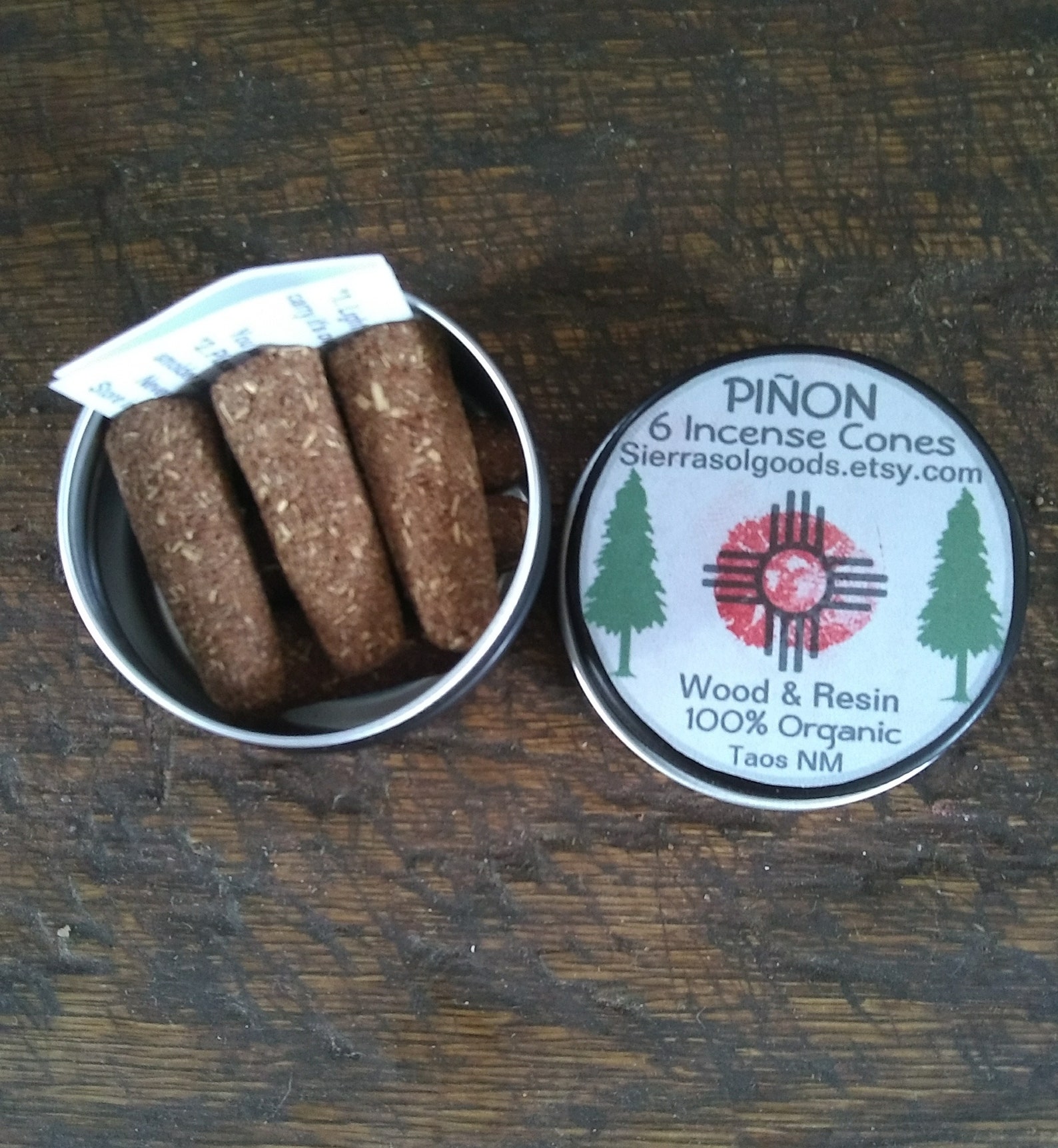Piñon Incense Cones-piñon Resin-piñon Wood-hand Rolled-100% - Etsy